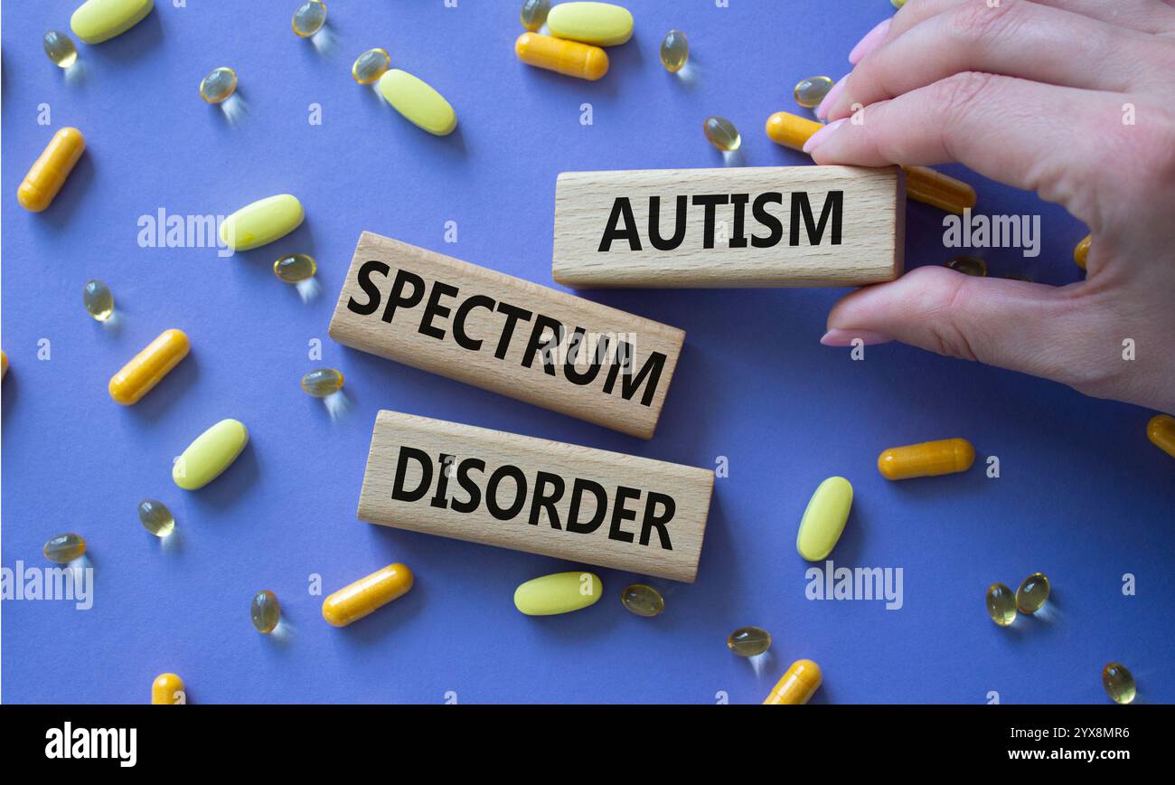 Autism Spectrum Disorder symbol. Concept word Autism Spectrum Disorder ...