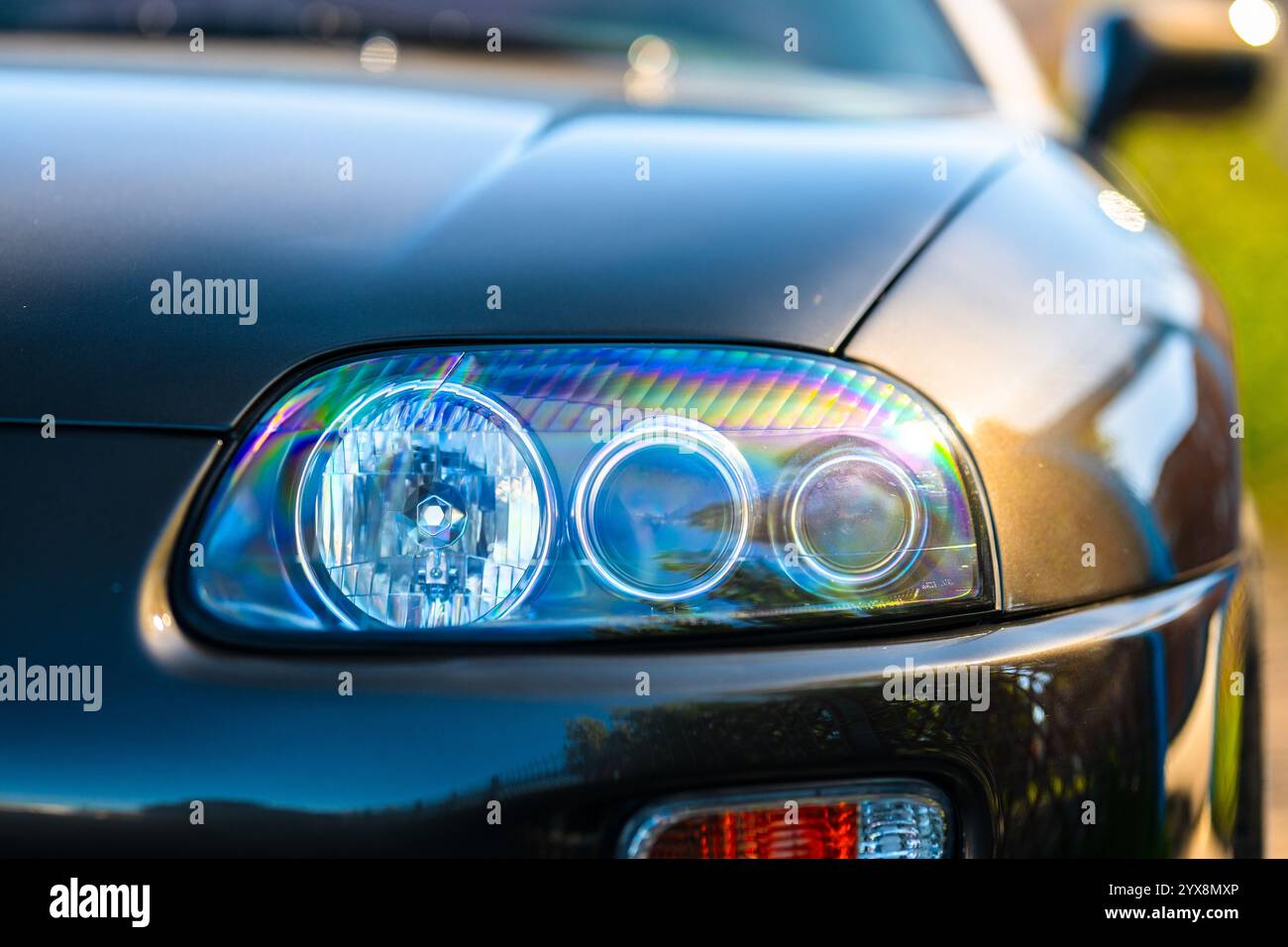 Gothenburg, Sweden - June 25 2024: Headlamp of a 1993 Toyota Supra ...