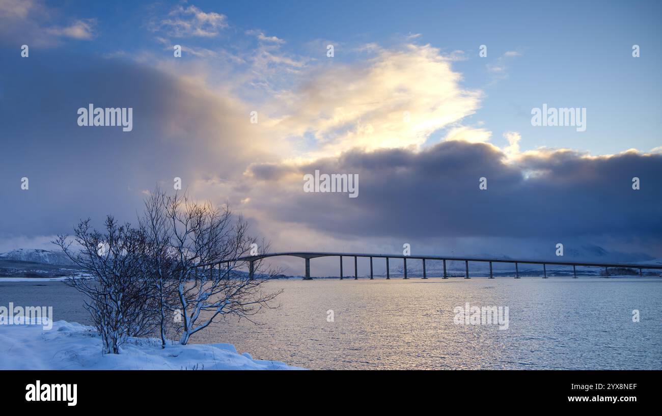 Sunset in grotfjord hi-res stock photography and images - Alamy