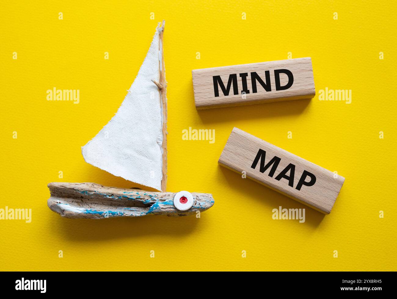 Mind Map symbol. Concept word Mind Map on wooden blocks. Beautiful ...