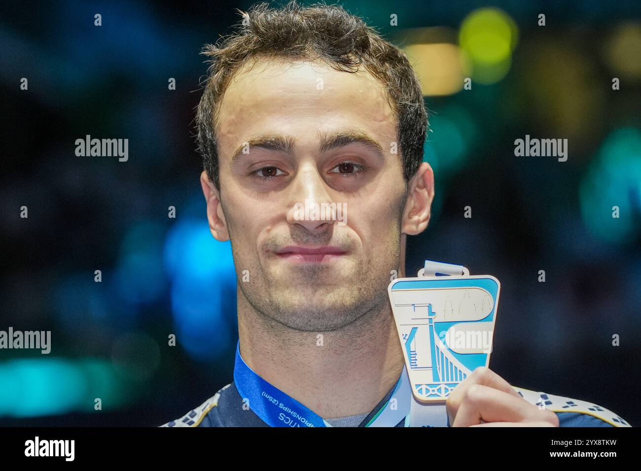 Budapest, Ungheria. 14th Dec, 2024. Alberto Razzetti from Italy bronze ...