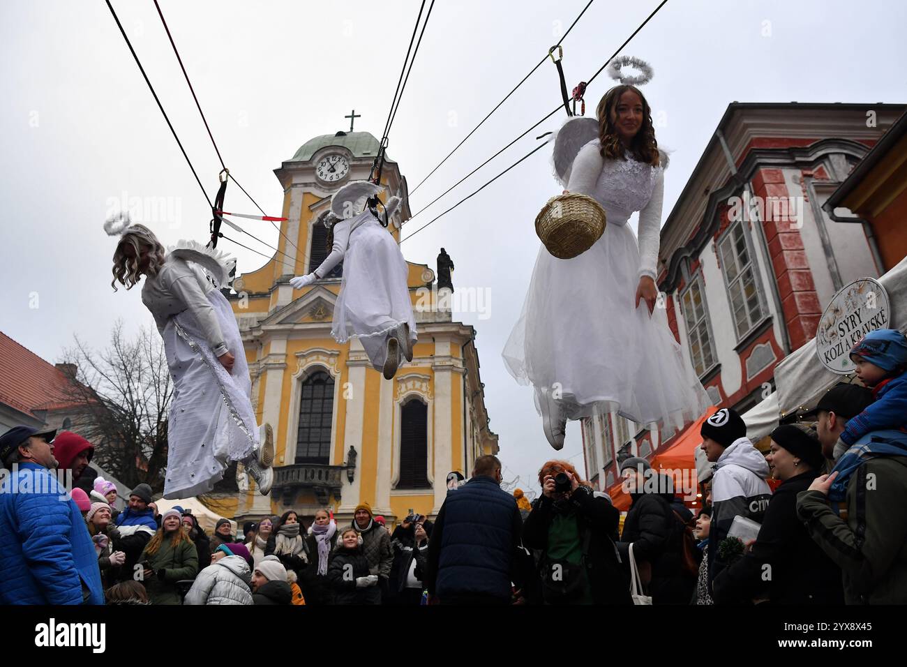 December 14, 2024, Ustek, Czech Republic: Angels descend from the ...