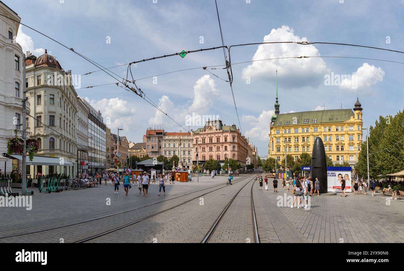 A picture of the Freedom Square in Brno Stock Photo - Alamy