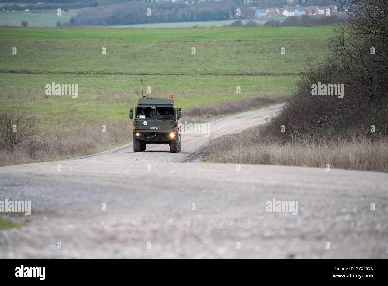 large utility truck used in countryside Stock Photo - Alamy