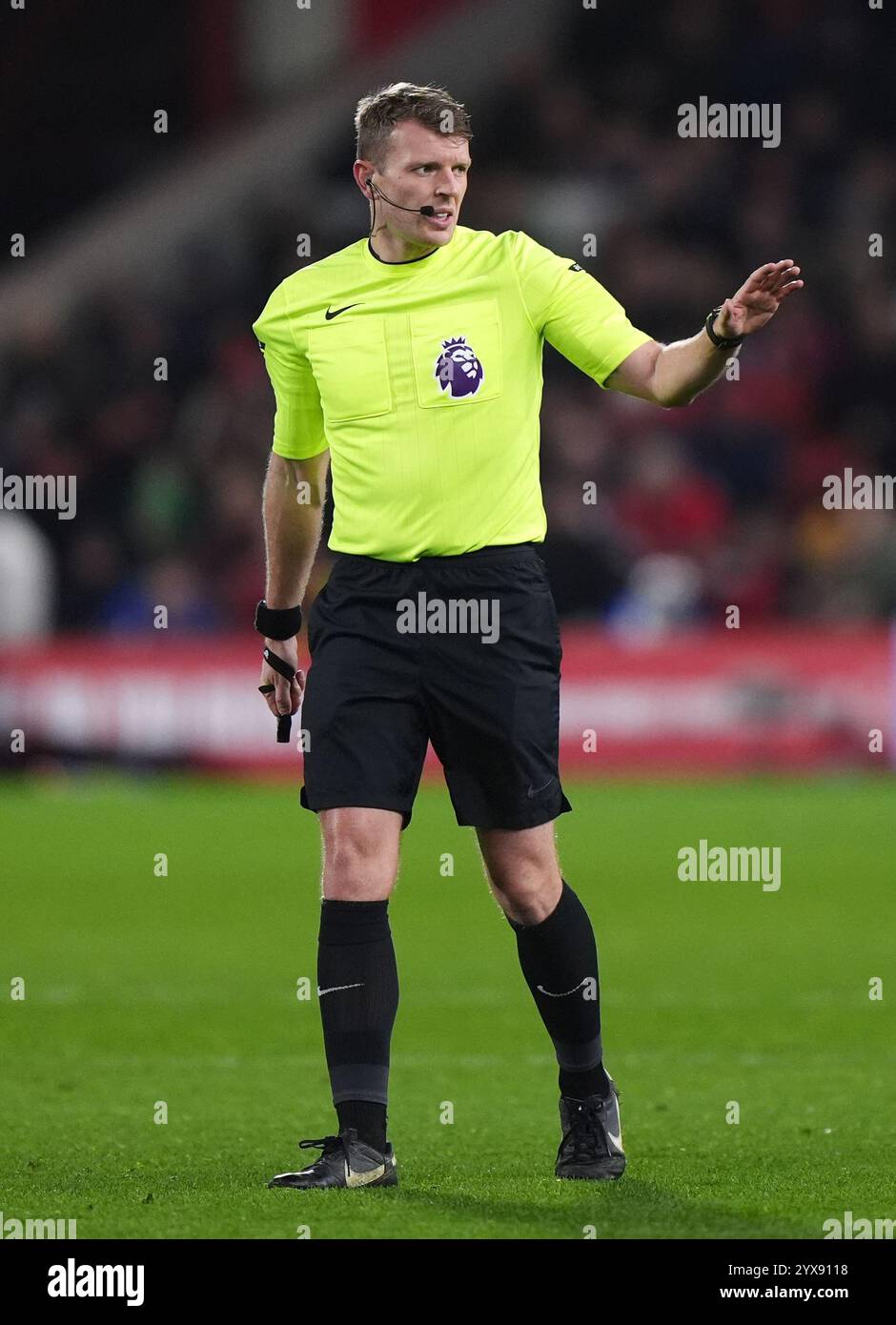 Referee Sam Barrott during the Premier League match at The City Ground ...