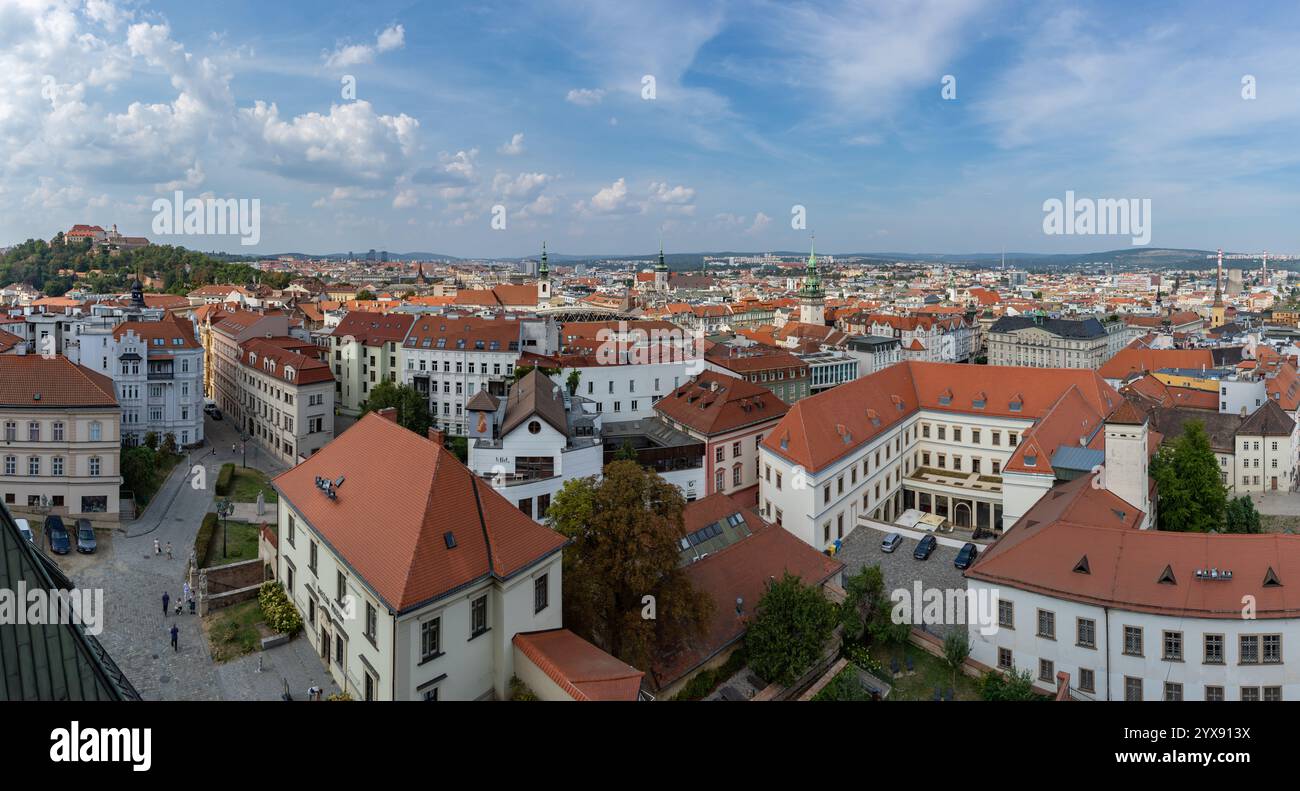 A panorama picture of the Brno Old Town Stock Photo - Alamy