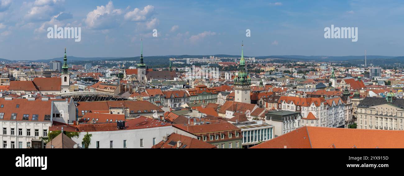 A panorama picture of the Brno Old Town Stock Photo - Alamy