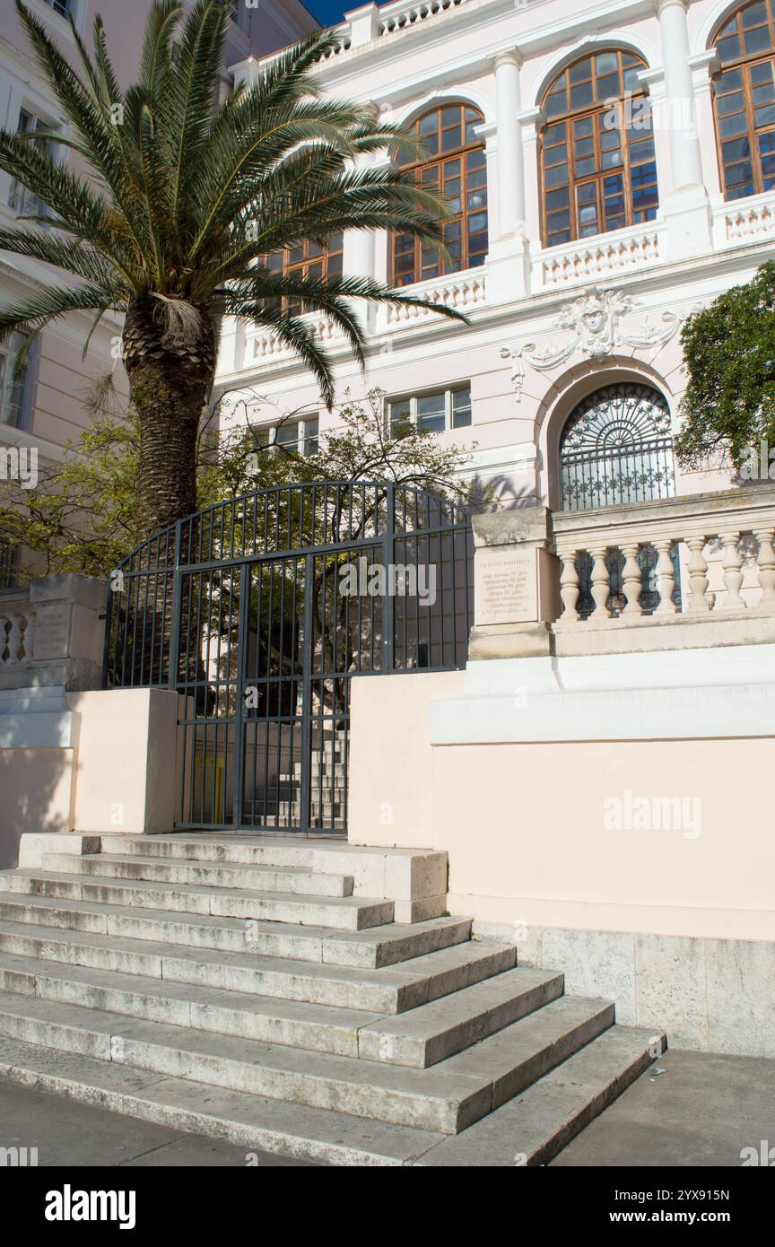 Beautiful historic building on the coast, University in Zadar, Croatia ...