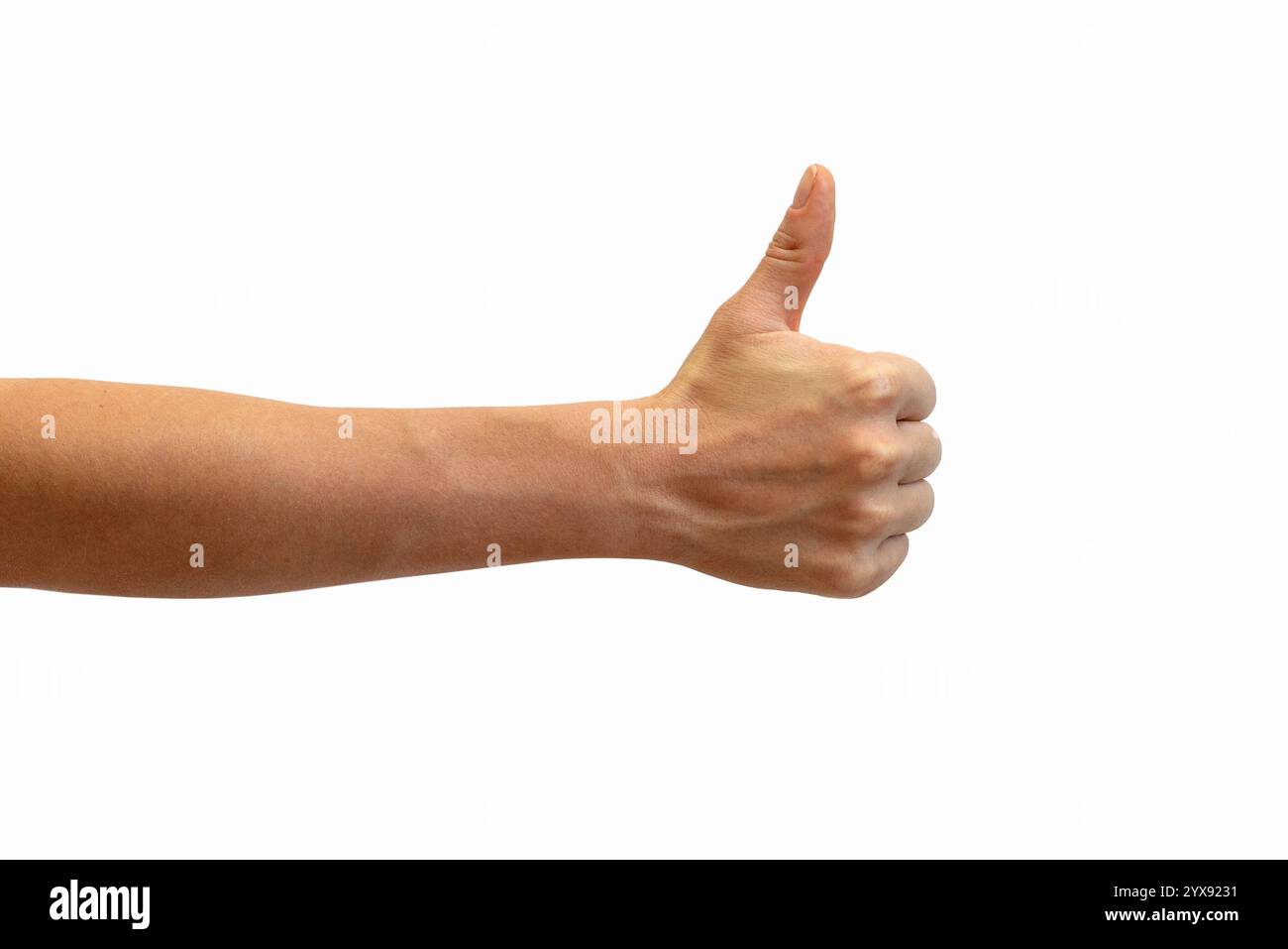 Female hand gesture thumbs hi-res stock photography and images - Alamy