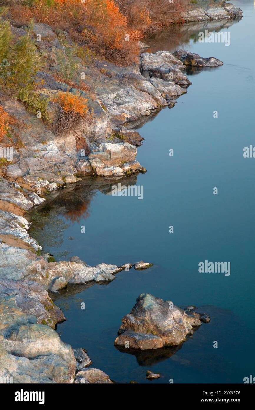 Sacramento River from Stress Ribbon Bridge along Sacramento River Rail ...