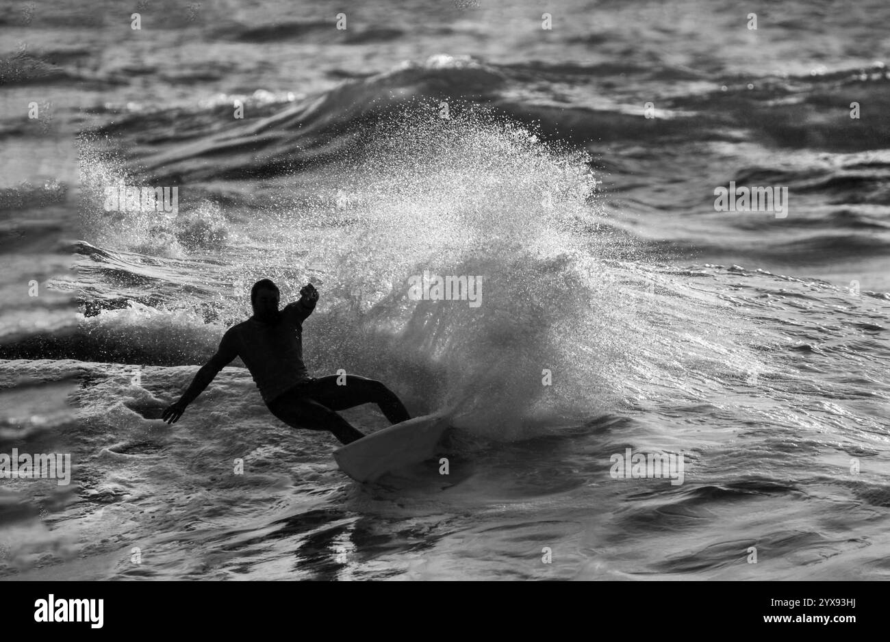 Fantastic Surfing Water Splash and SurferJump He Seemed to be Hanging ...
