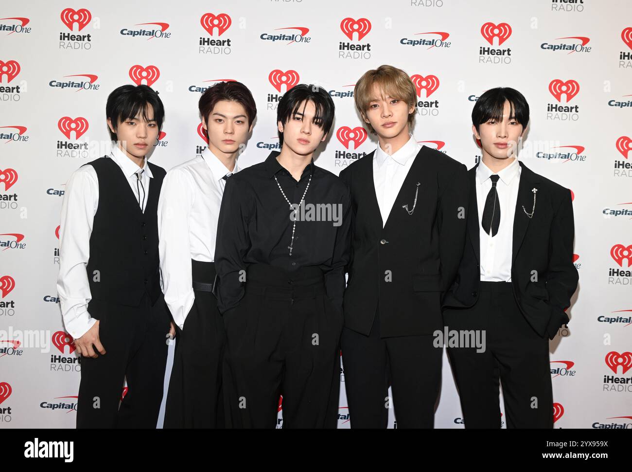 New York, USA. 14th Dec, 2024. (L-R) Jungbin, Hong, Yorch, Hyunbin and ...