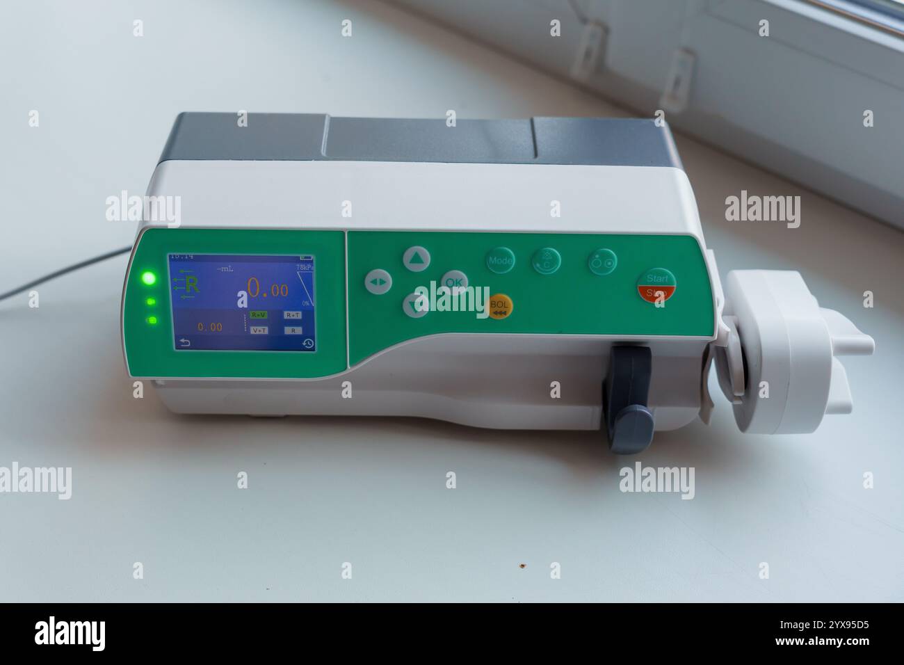 Advanced Infusion Pump with Digital Display and Control Panel Stock ...