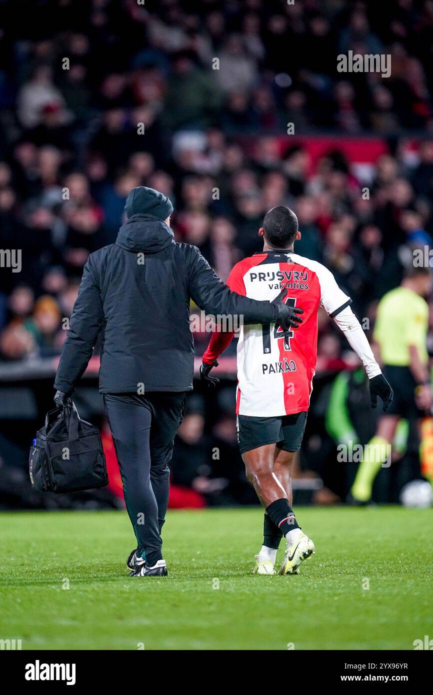 Rotterdam, Nederland. 14th Dec, 2024. ROTTERDAM, 14-12-2024, Stadium de Kuip, season 2024/2025 ...