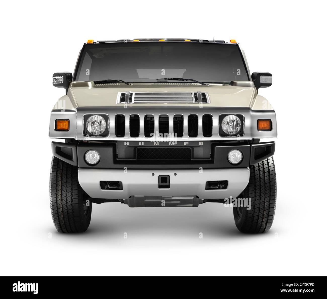 Hummer H2 full-size SUV isolated with clipping path on white background ...