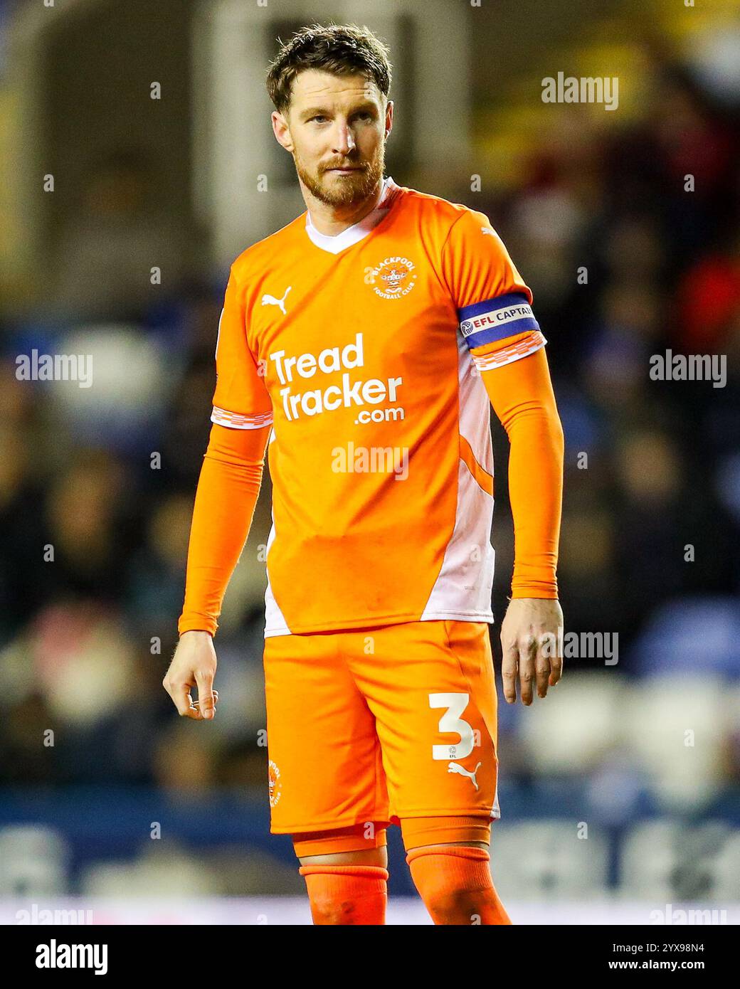 James Husband of Blackpool looks on during the Sky Bet League 1 match ...