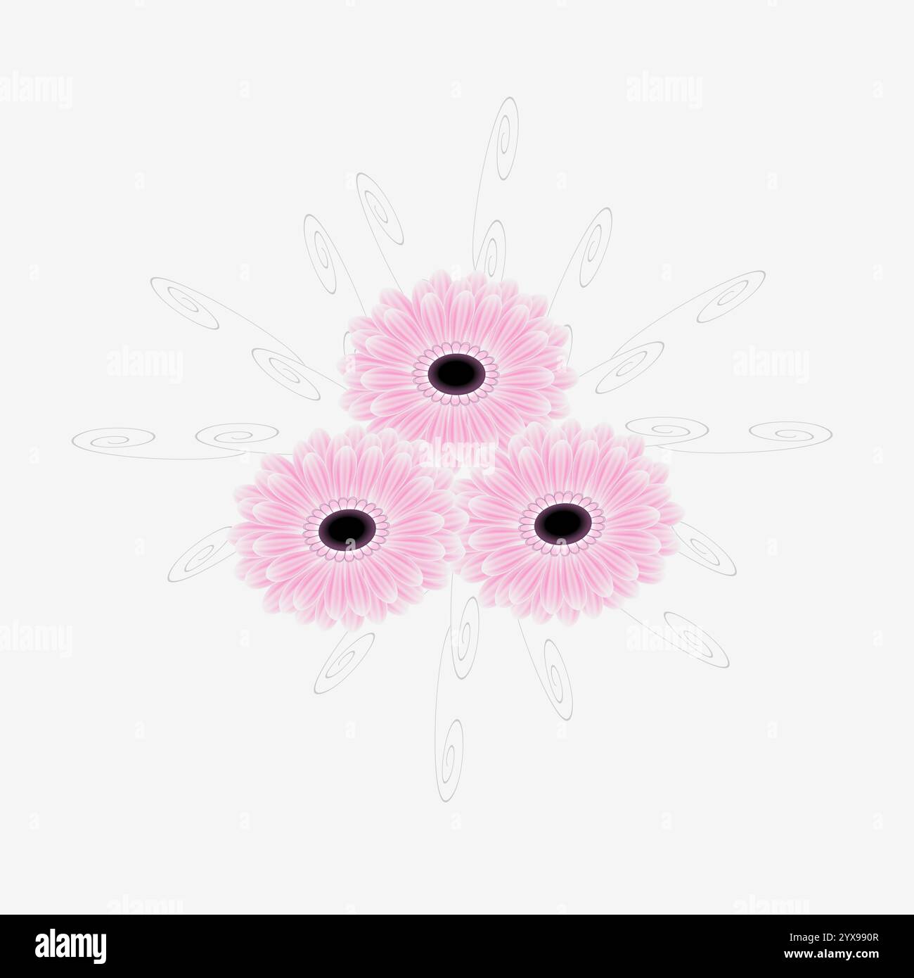 Pink gerberas Stock Vector Images - Alamy