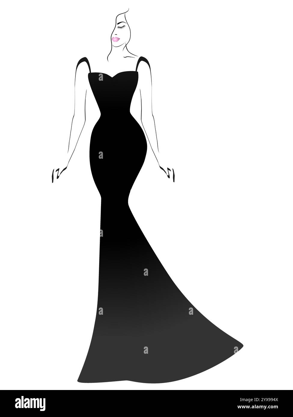 Woman in gothic costume Stock Vector Images - Alamy