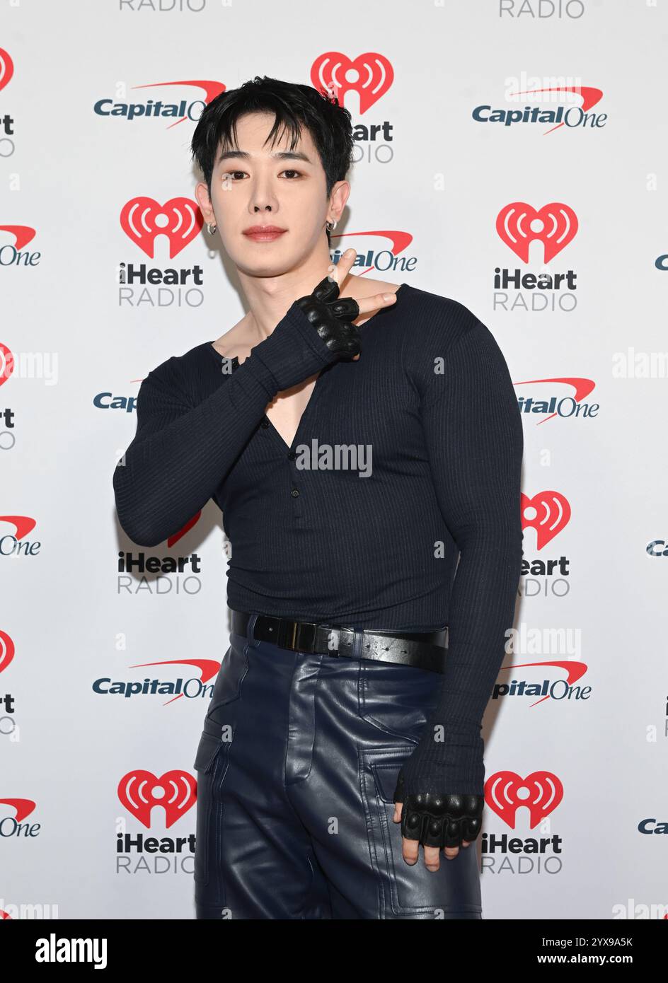 New York, USA. 14th Dec, 2024. Wonho attends iHeartRadio z100's Jingle ...