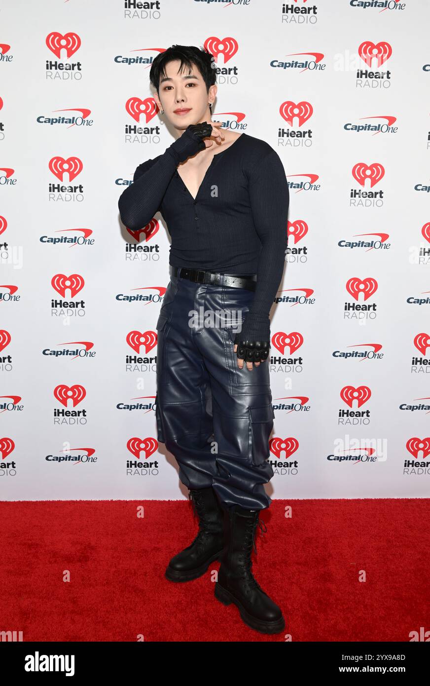 New York, USA. 14th Dec, 2024. Wonho attends iHeartRadio z100's Jingle ...