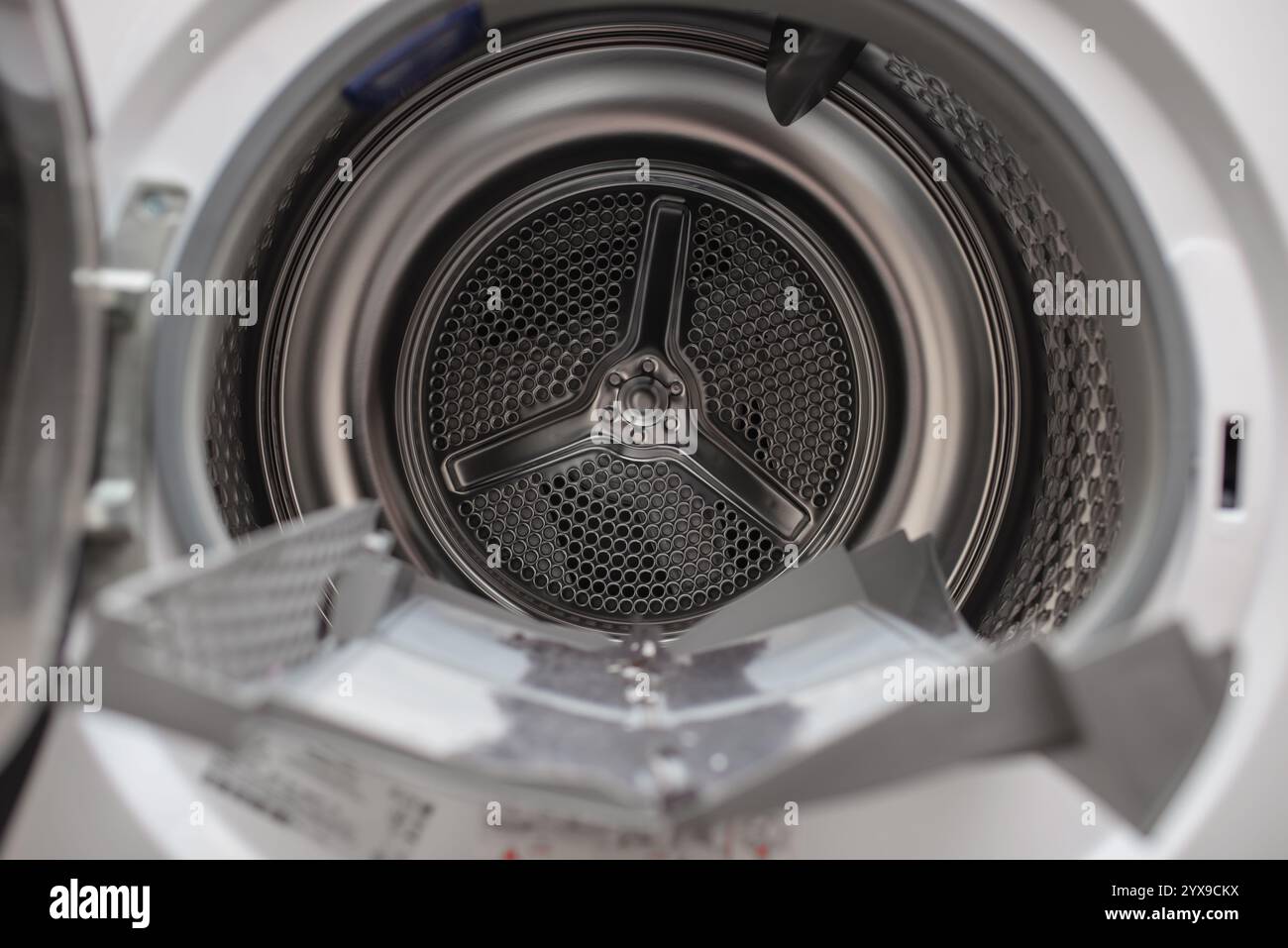 Inside of tumble dryer - new generation of dryer, household concept ...