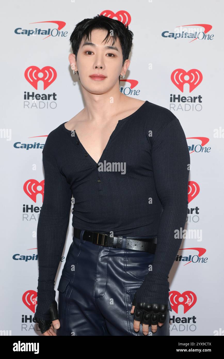 New York, USA. 14th Dec, 2024. Wonho attends iHeartRadio z100's Jingle ...