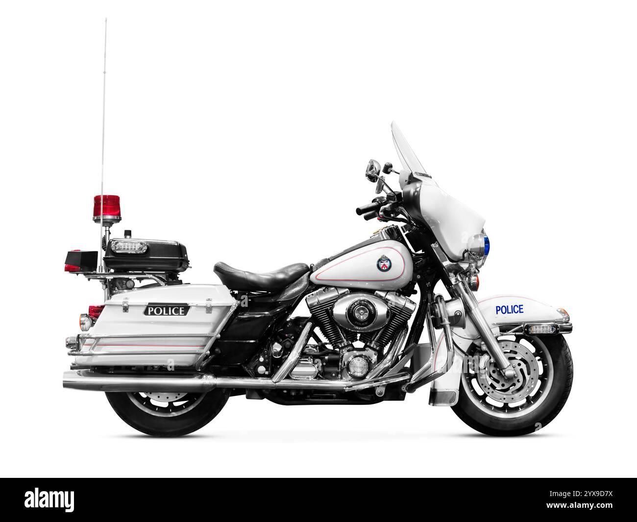 Motorcycle police side view Cut Out Stock Images & Pictures - Alamy