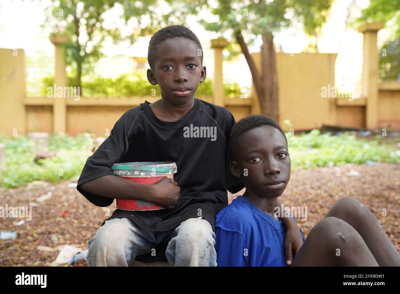 African street children begging hi-res stock photography and images - Alamy