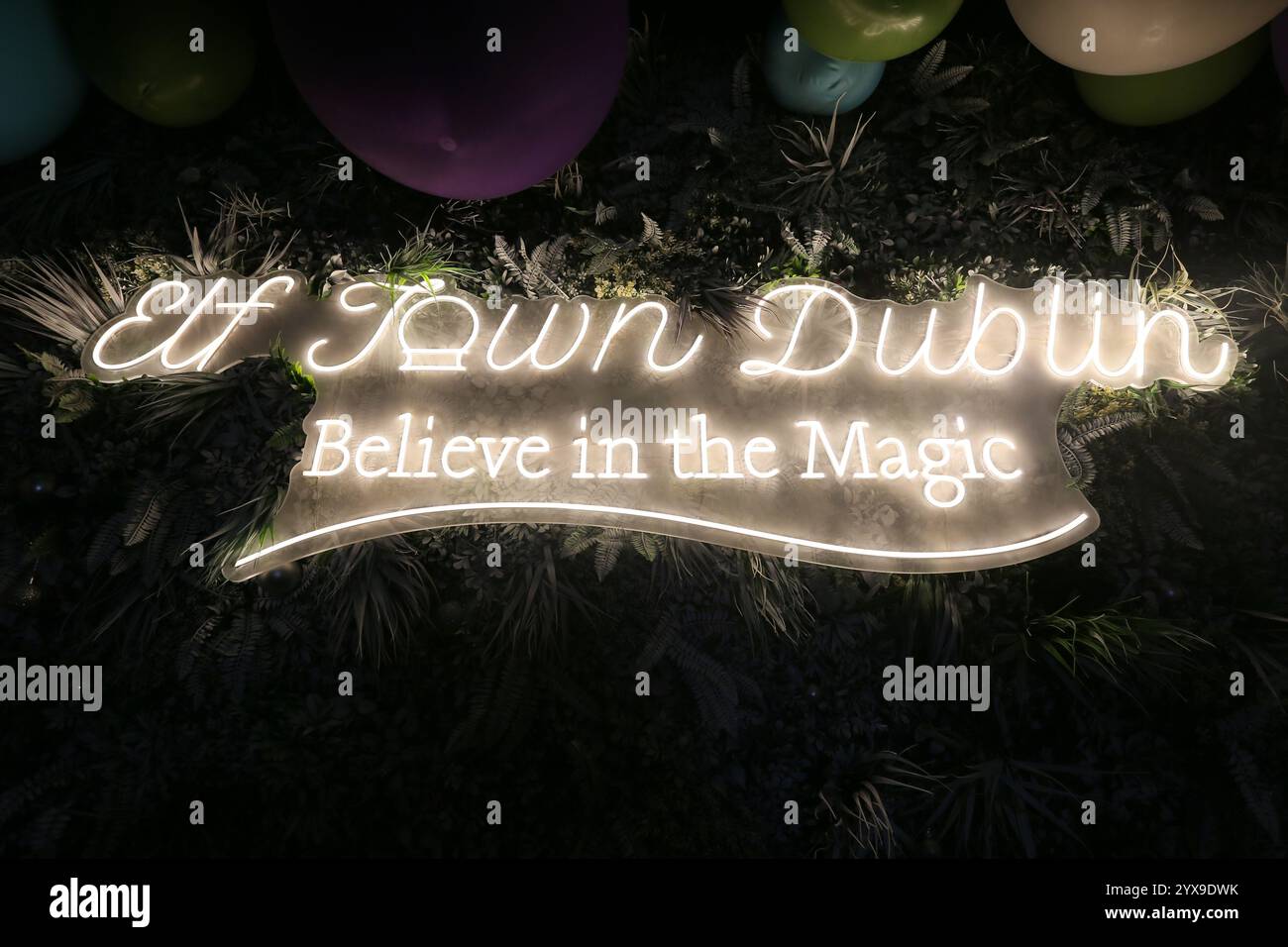 Sign for Elf Town at the RDS, Dublin. Photo taken from the Elf Town ...