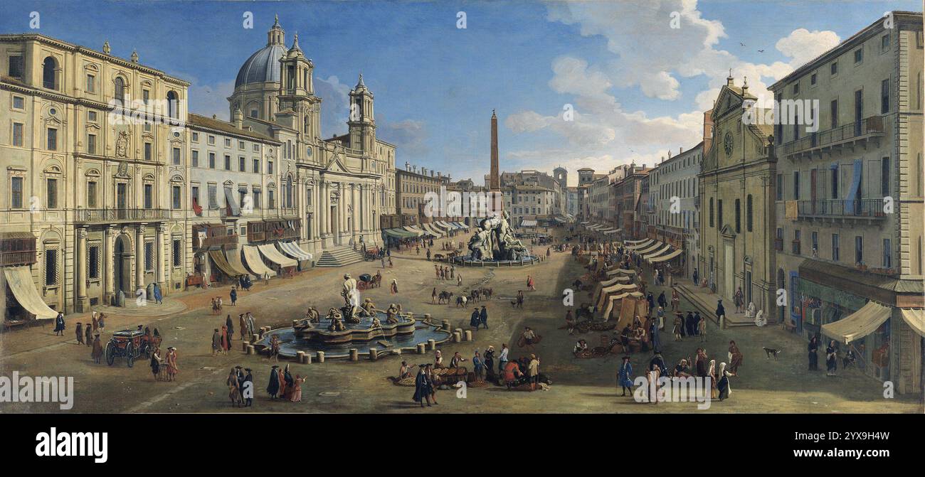 Title: Piazza Navona, Rome Artist: Gaspar van Wittel Year: 1699 Medium ...