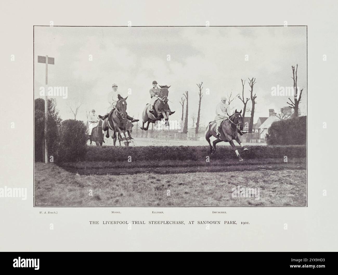 The Liverpool Trial Steeplechase at Sandown Park, 1901. Archive British ...