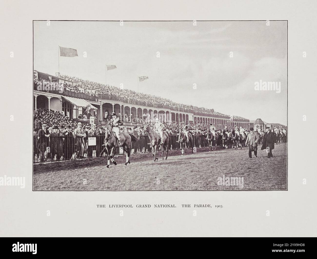 The Liverpool Grand National- The Parade, 1903. Archive British Horse ...