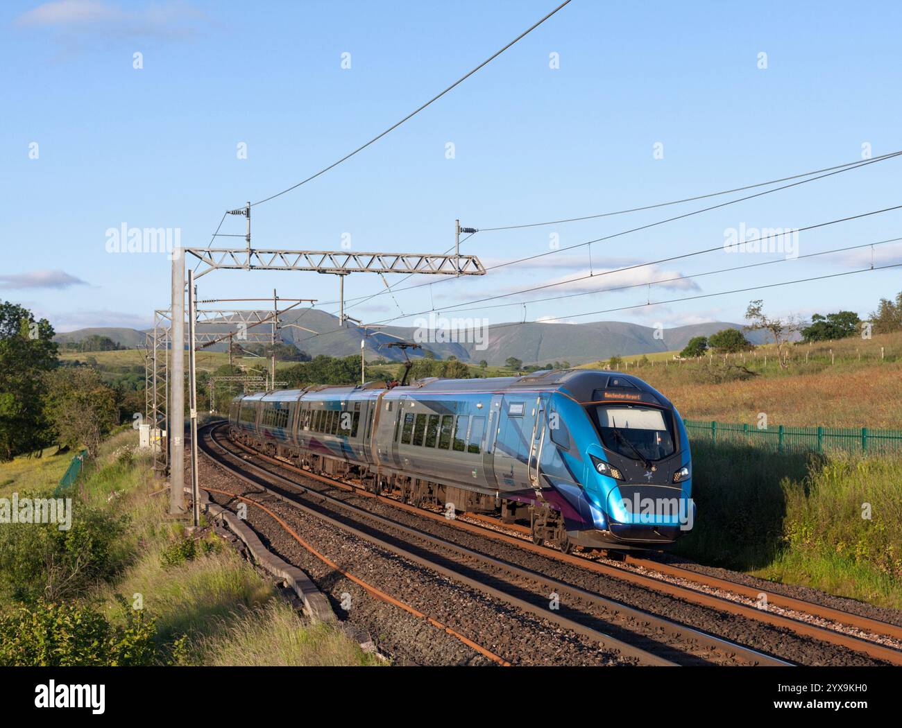 Transpennine Express CAF class 397 Nova 2 electric train 397006 on the west coast mainline in ...