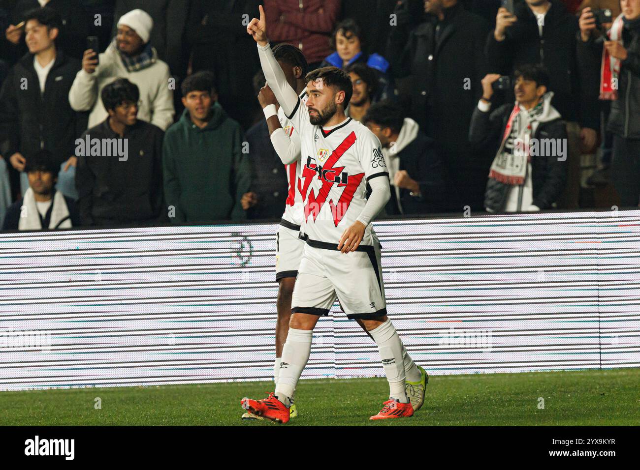 Madrid, Spain. 14th Dec 2024. Unai Lopez (Rayo Vallecano) seen ...