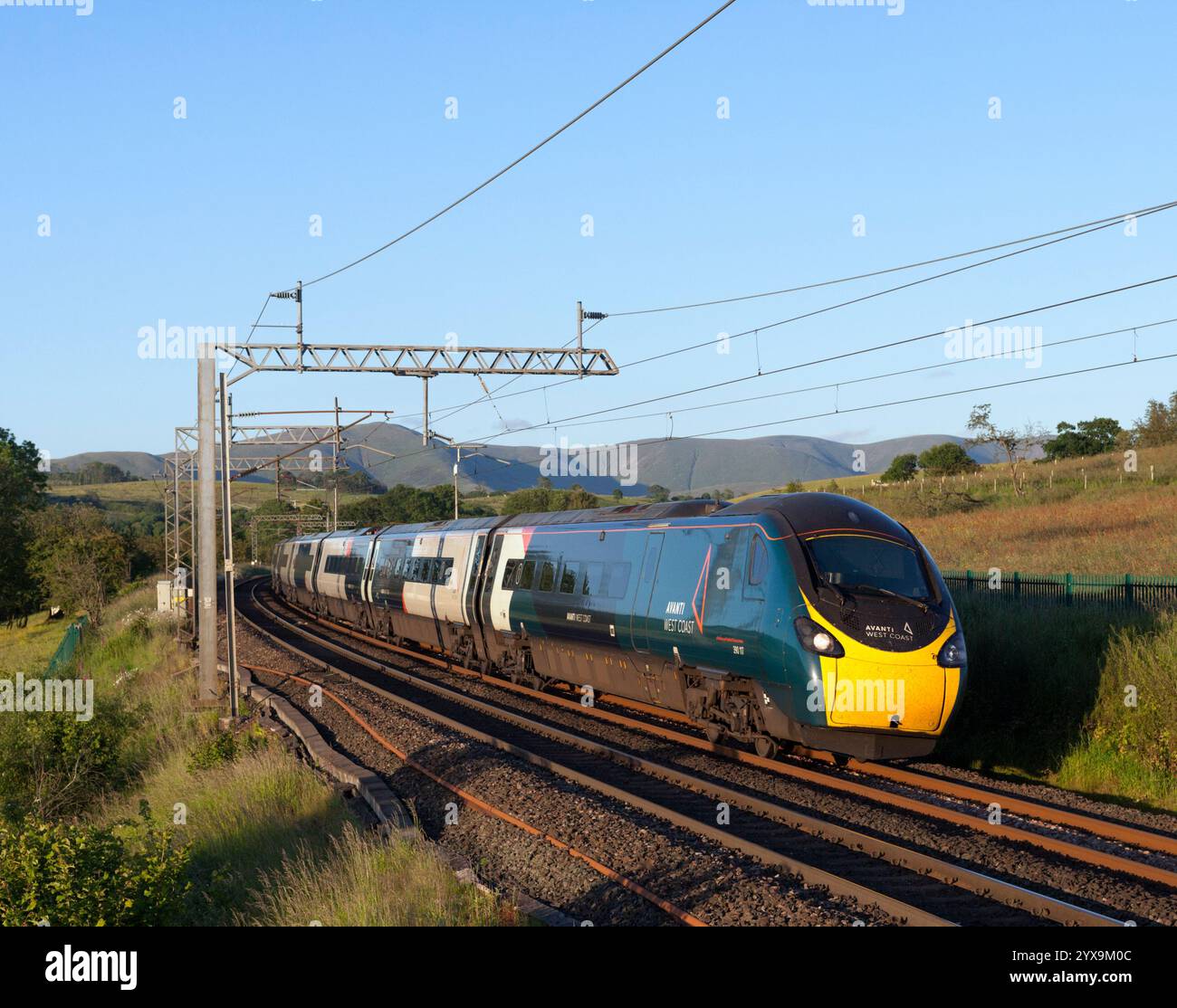 Avanti West Coast Alstom Pendolino train on the west coast mainline in ...