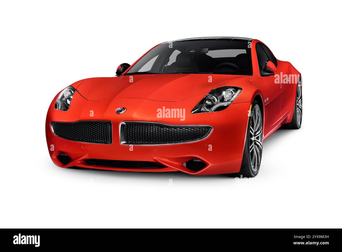 Red 2018 Karma Revero plug-in hybrid electric luxury sports sedan ...