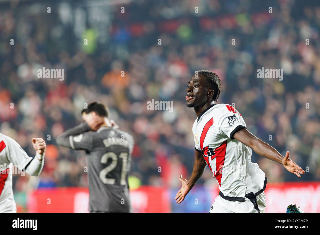Madrid, Spain. 14th Dec 2024. Abdul Mumin (Rayo Vallecano) seen ...