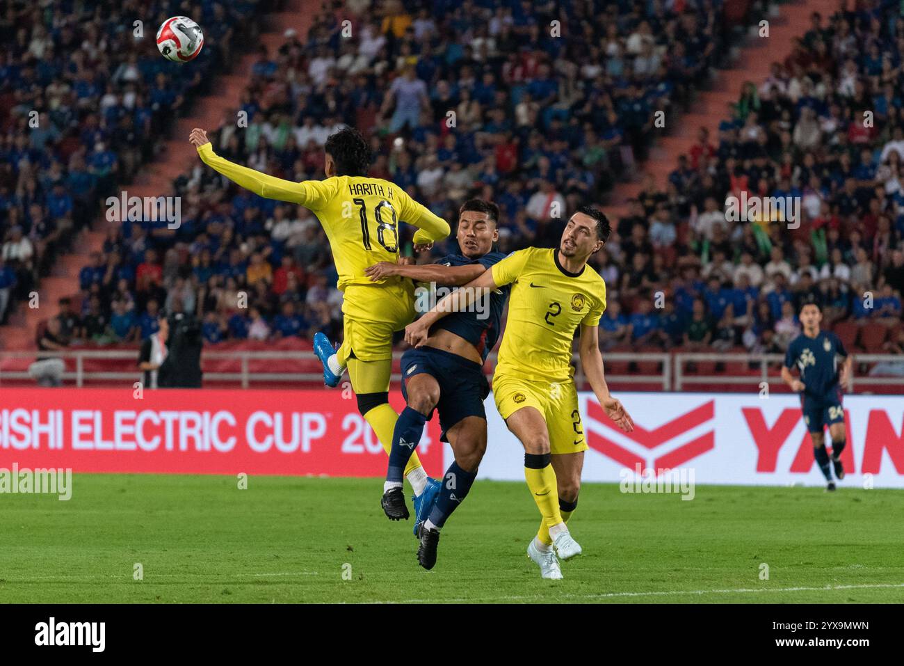 Bangkok, Thailand. 14th Dec, 2024. Declan Lambert #2 of Malaysia and ...