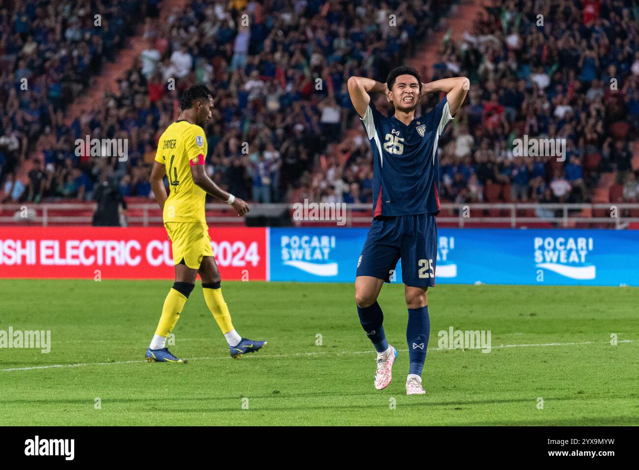Bangkok, Thailand. 14th Dec, 2024. Seksan Ratree #25 of Thailand seen ...