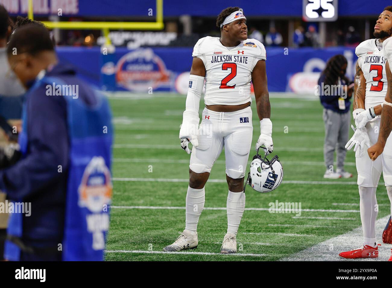 December 14, 2024: Jackson State's Joshua Nobles prior to the 2024 ...