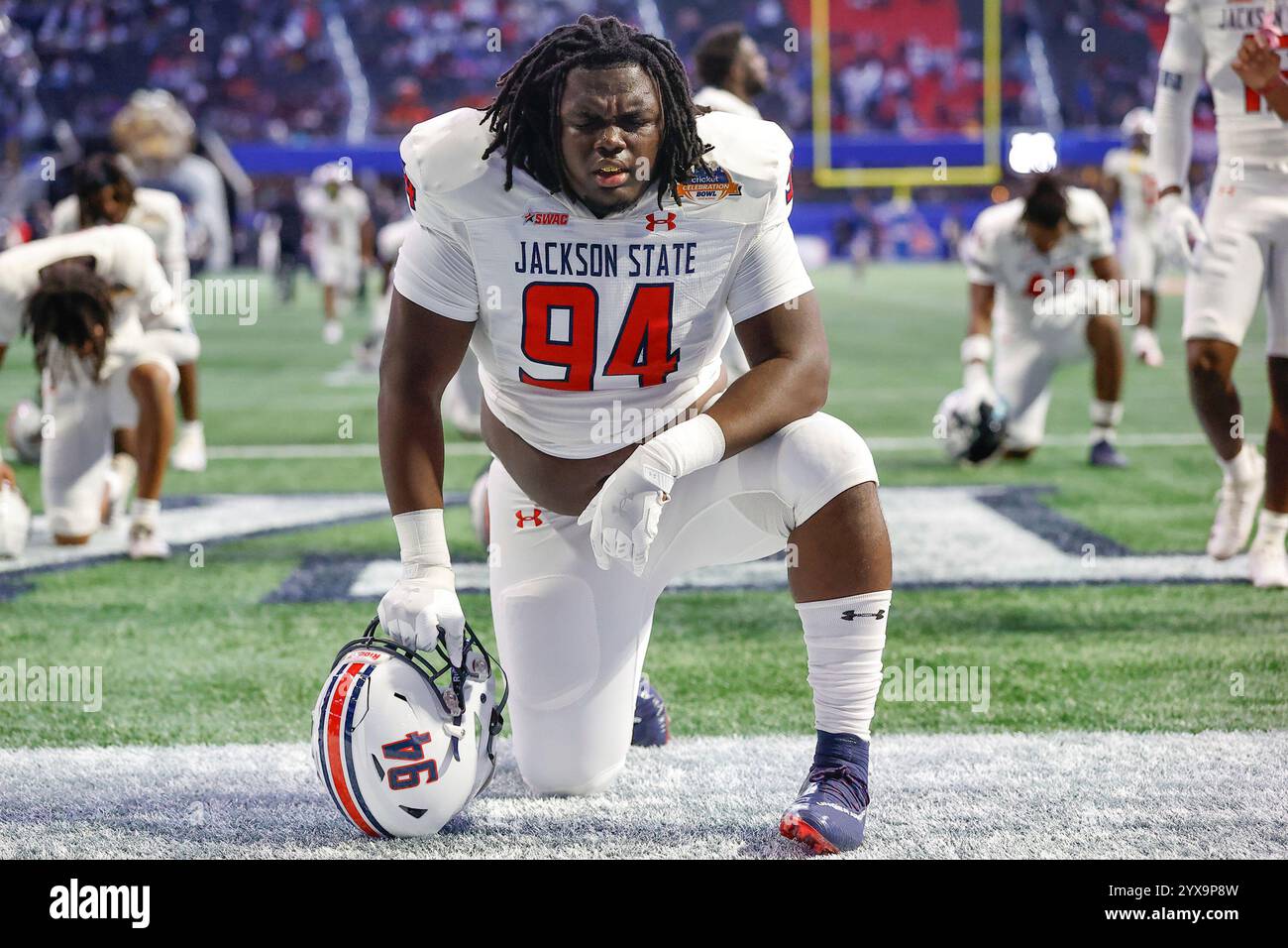 December 14, 2024: Jackson State's Stanley Cooks prior to the 2024 ...