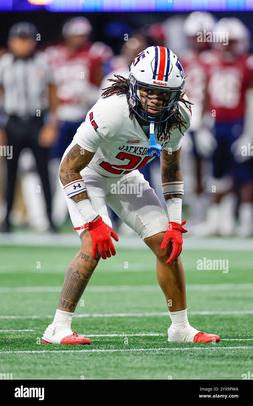 Atlanta, Georgia. 14th Dec, 2024. Jackson State's Shamar Hawkins in ...