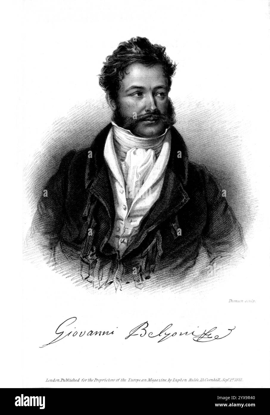 1822 , september , London , GREAT BRITAIN : The celebrated GIOVANNI ...