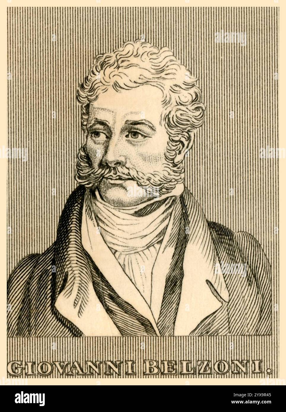 1830 c. , ITALY : The celebrated GIOVANNI BATTISTA BELZONI ( 1778 ...