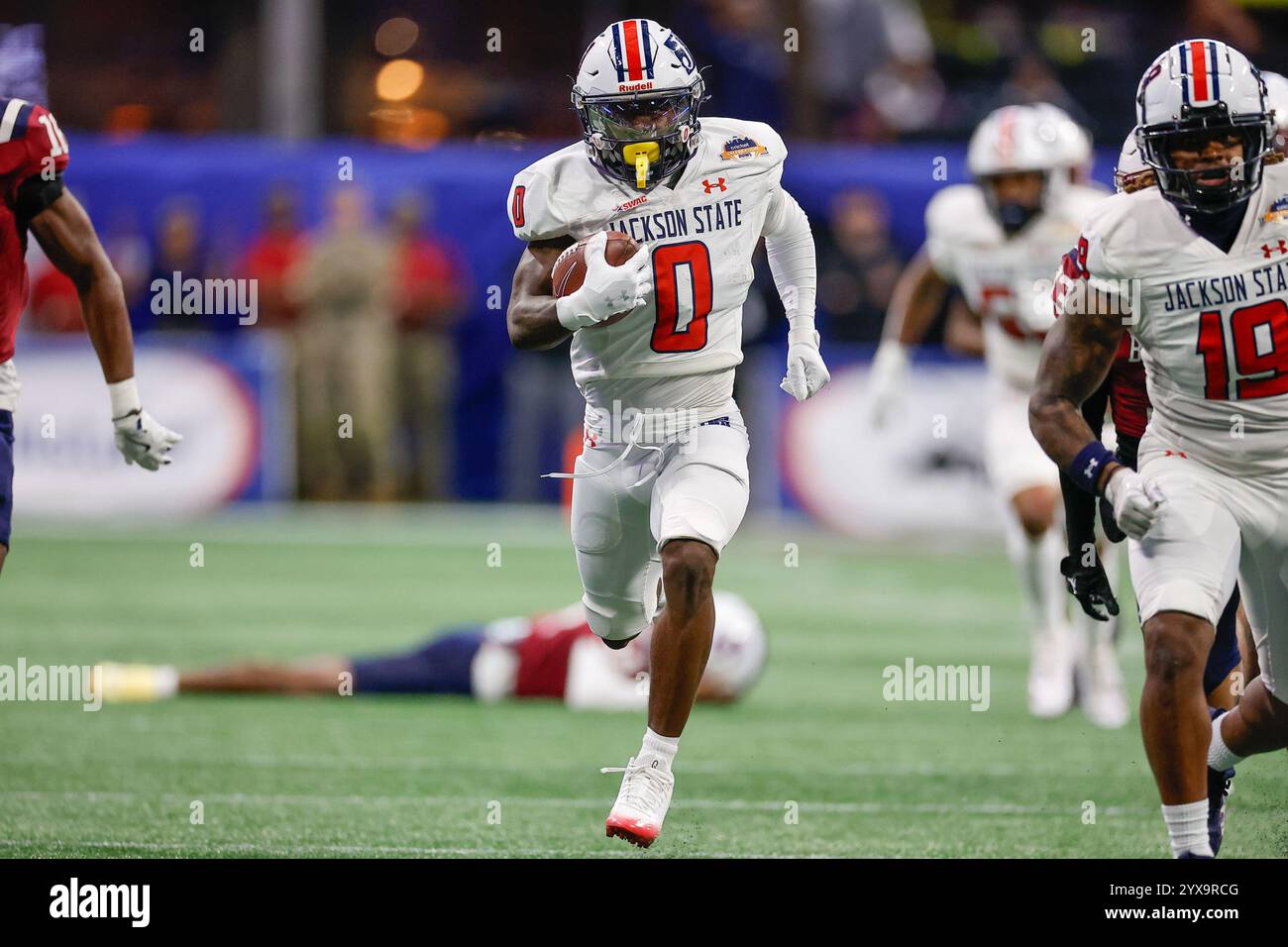 Atlanta, Georgia. 14th Dec, 2024. Jackson State's Travis Terrell ...