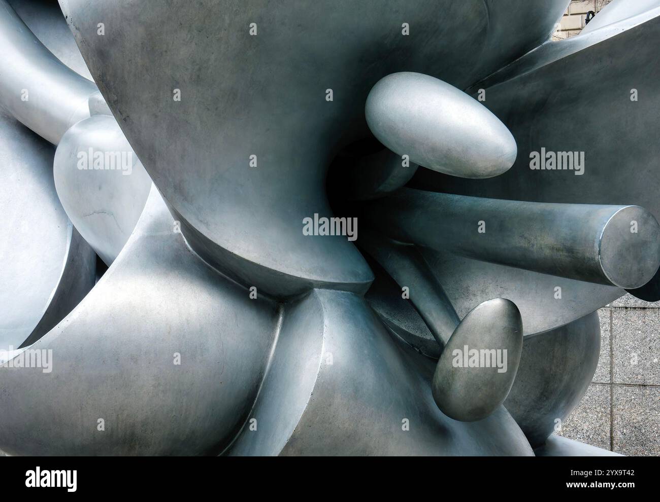 Shapes, angles, directions and textures on outdoor art Stock Photo - Alamy