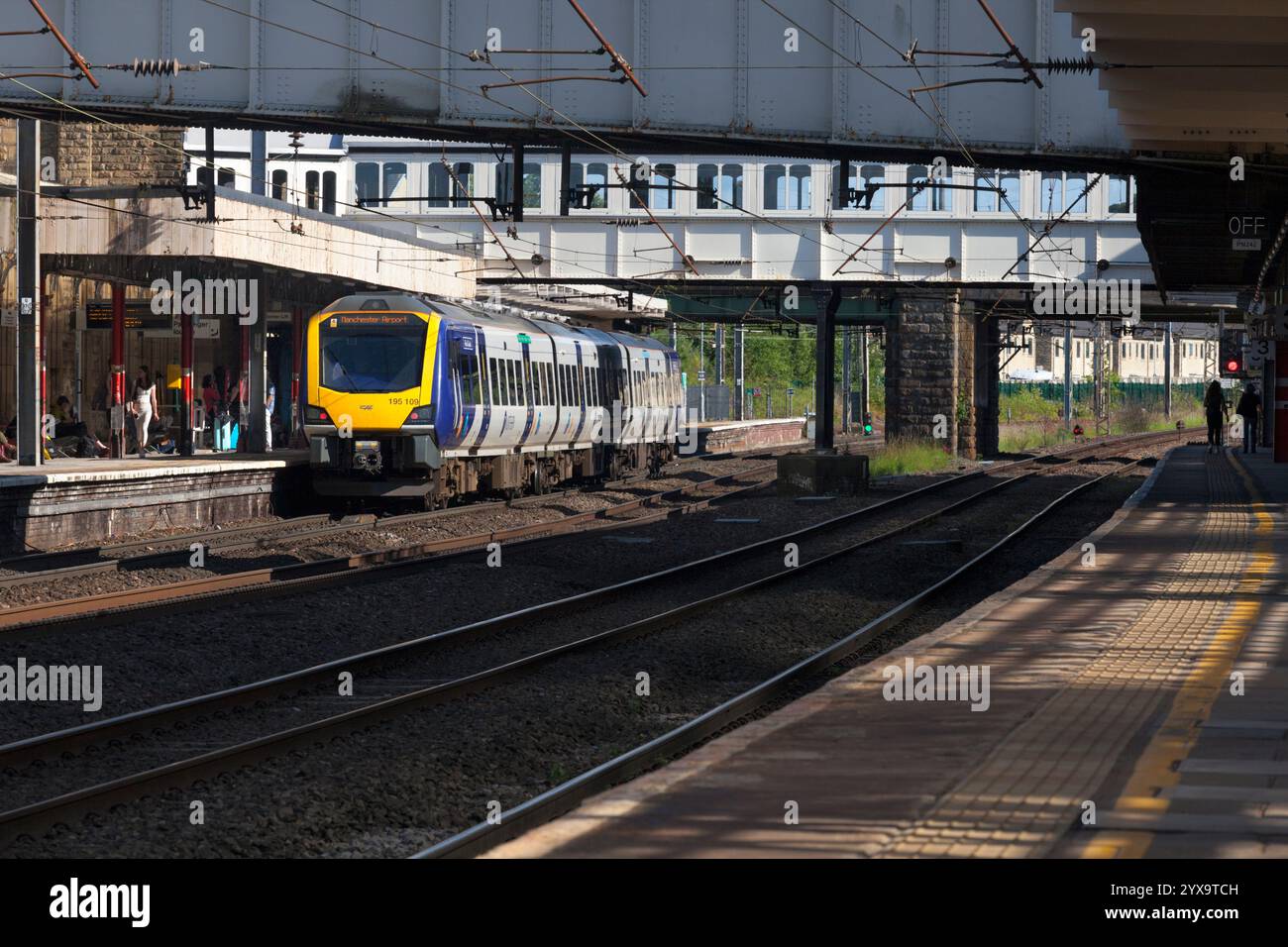 Northern Rail CAF class 195 diesel train 195109 at Lancaster railway ...