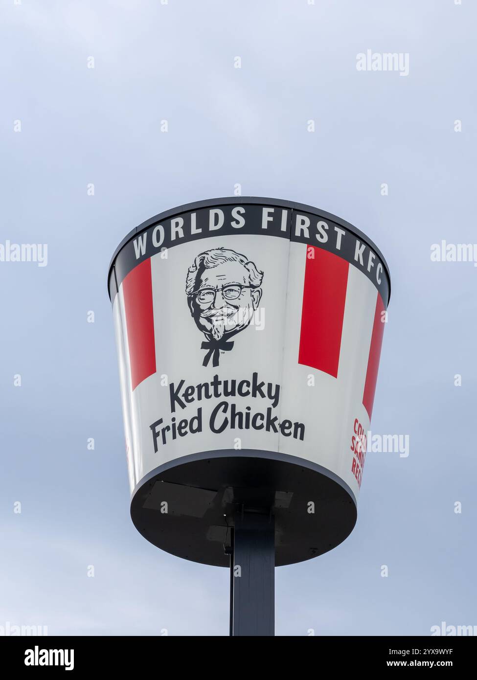 World's First KFC (Kentucky Fried Chicken) restaurant bucket sign in ...