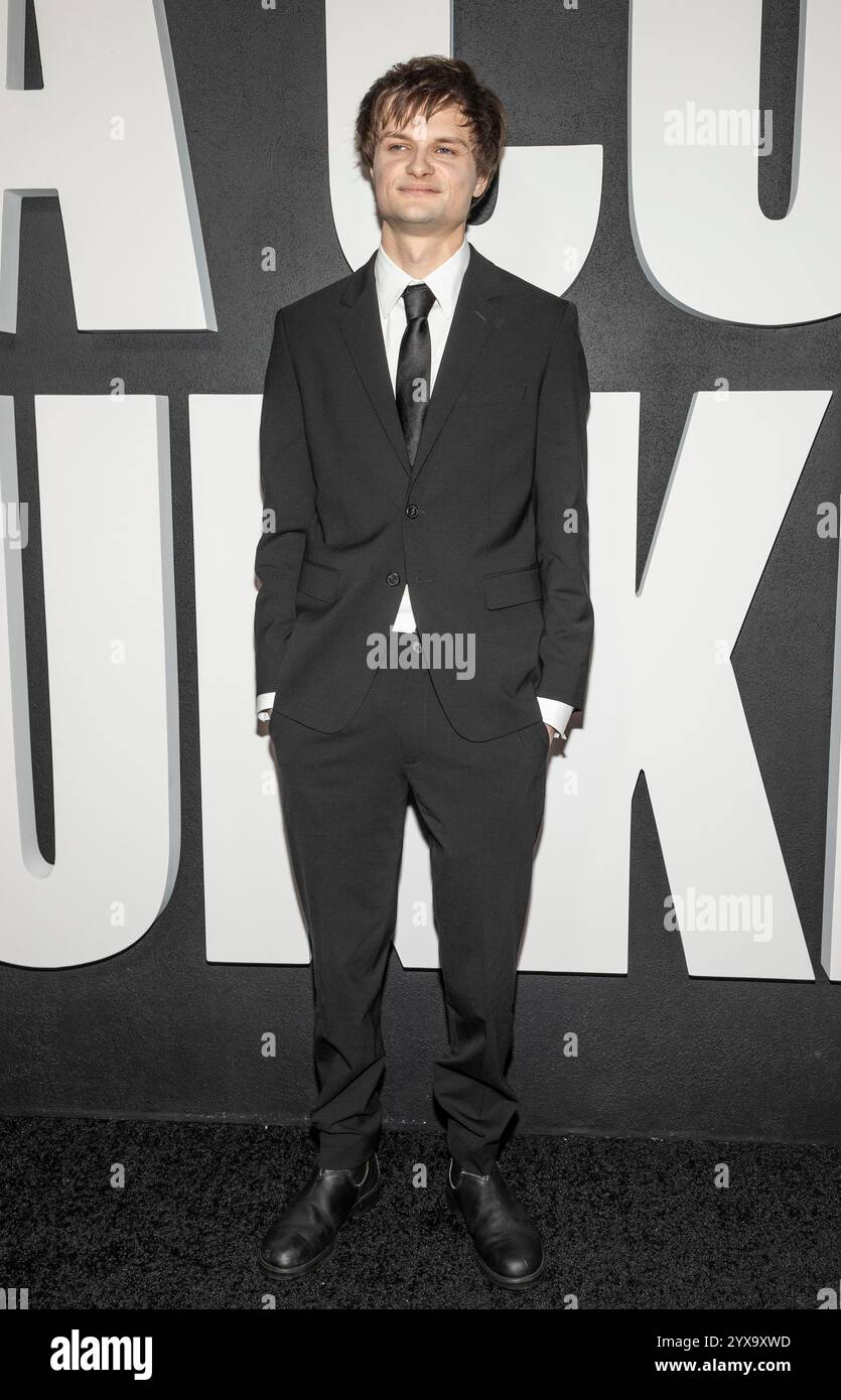 New York, New York, USA. 13th Dec, 2024. Charlie Tahan attends the ...