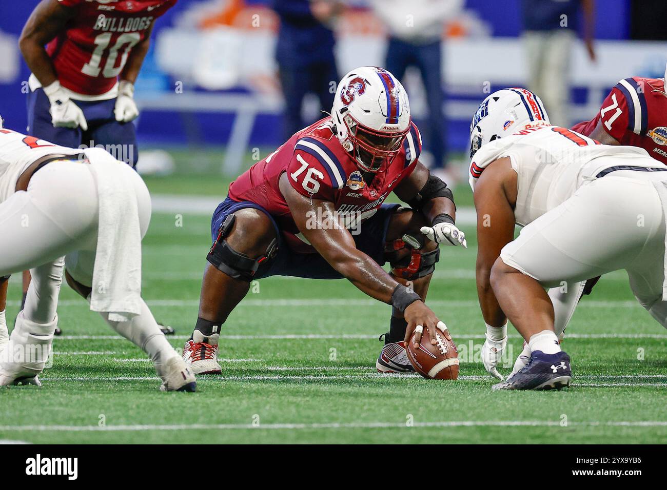 December 14, 2024: South Carolina State's Eric Brown, Jr. (76) in ...